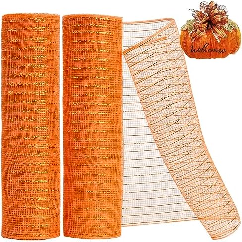 Amazon.com: 4Rolls Fall Deco Mesh Ribbon for Wreaths Making Supplies ...