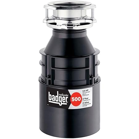 Amazon.com: InSinkErator Garbage Disposal with Cord, Badger 5, 1/2 HP ...