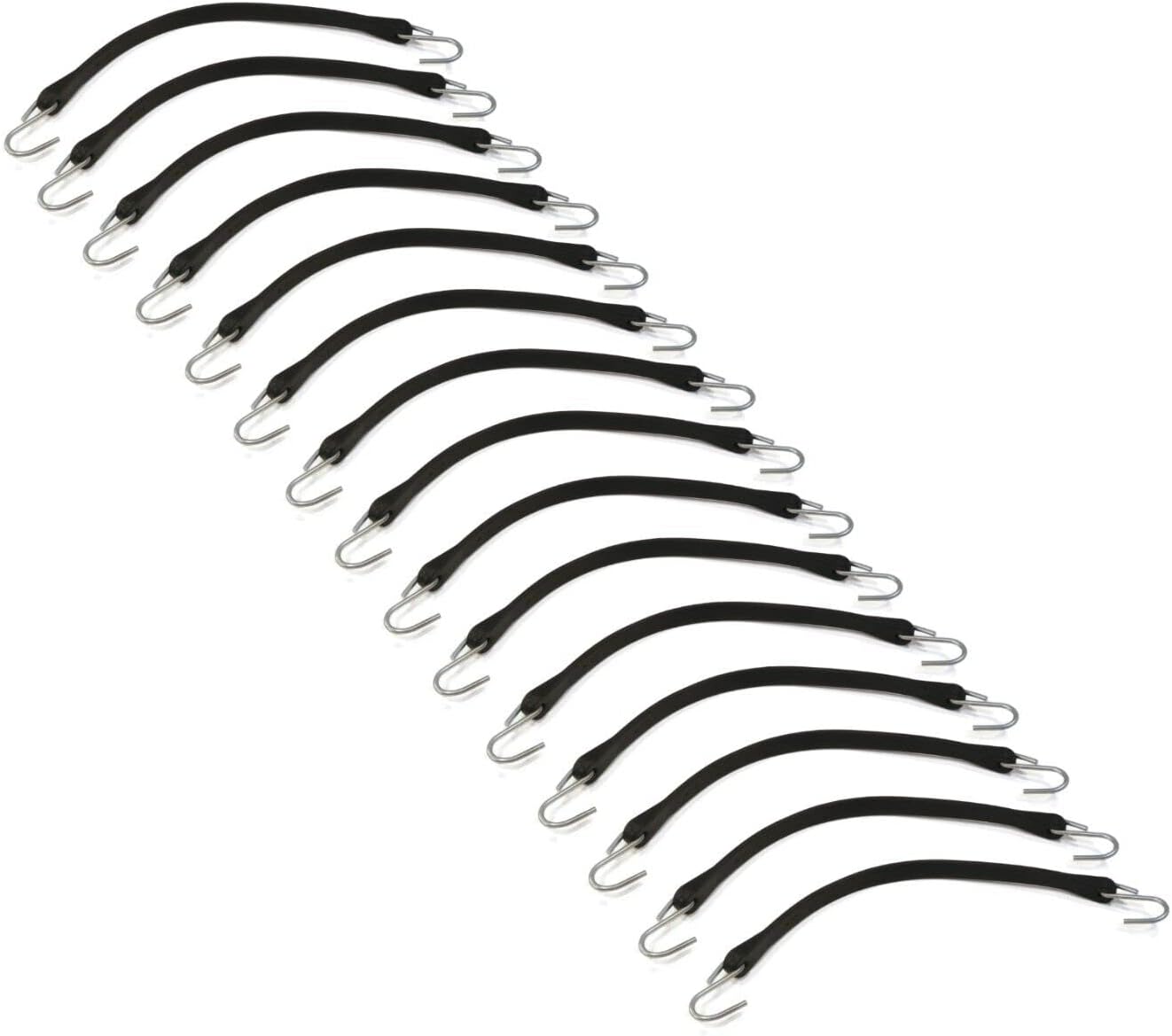 The ROP Shop | (Pack of 15) 15" Black Rubber Tarp Strap for Elasticity ...