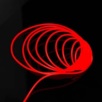 Amazon.com: TiTiToo Red 5m El Wire, Portable Battery Pack Neon Wire ...