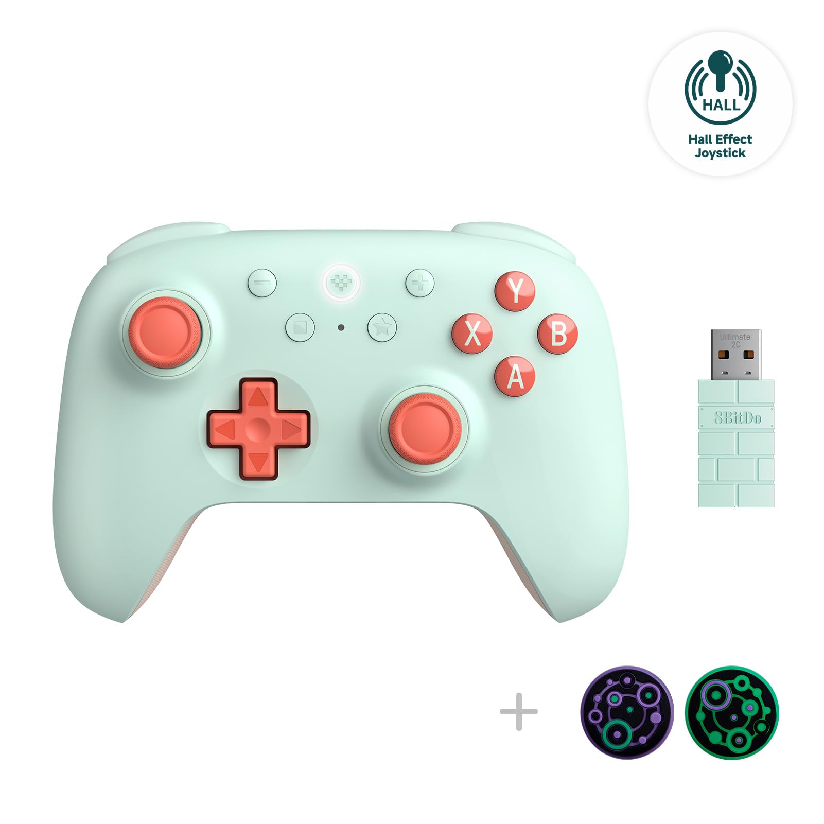 Amazon.com: 8Bitdo Ultimate 2C Hall Effect Joysticks and Hall Triggers ...