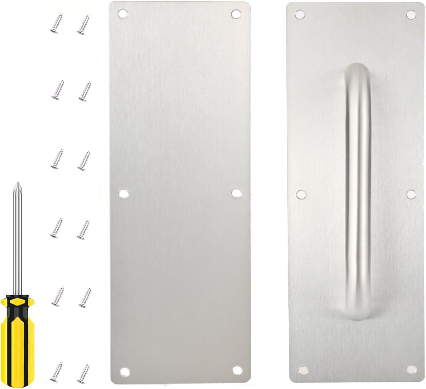 ANSTER 12" Stainess Steel Door Handle Pull and Push Plate - Heavy Duty ...