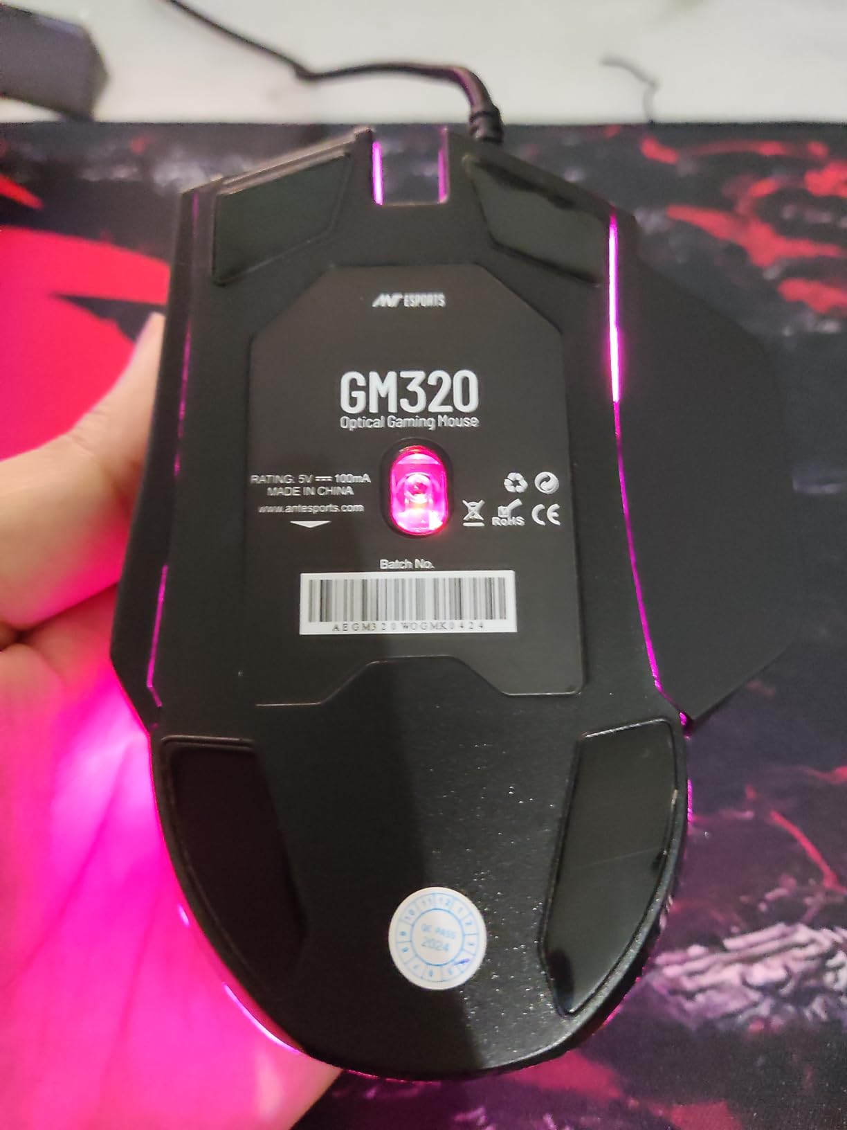 Amazon.in: Buy (Renewed) Ant Esports GM320 Optical Gaming Mouse RGB, 8 ...