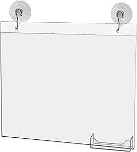 Amazon.com : Marketing Holders Window Mount Sign Holder for 11 x 8.5 ...