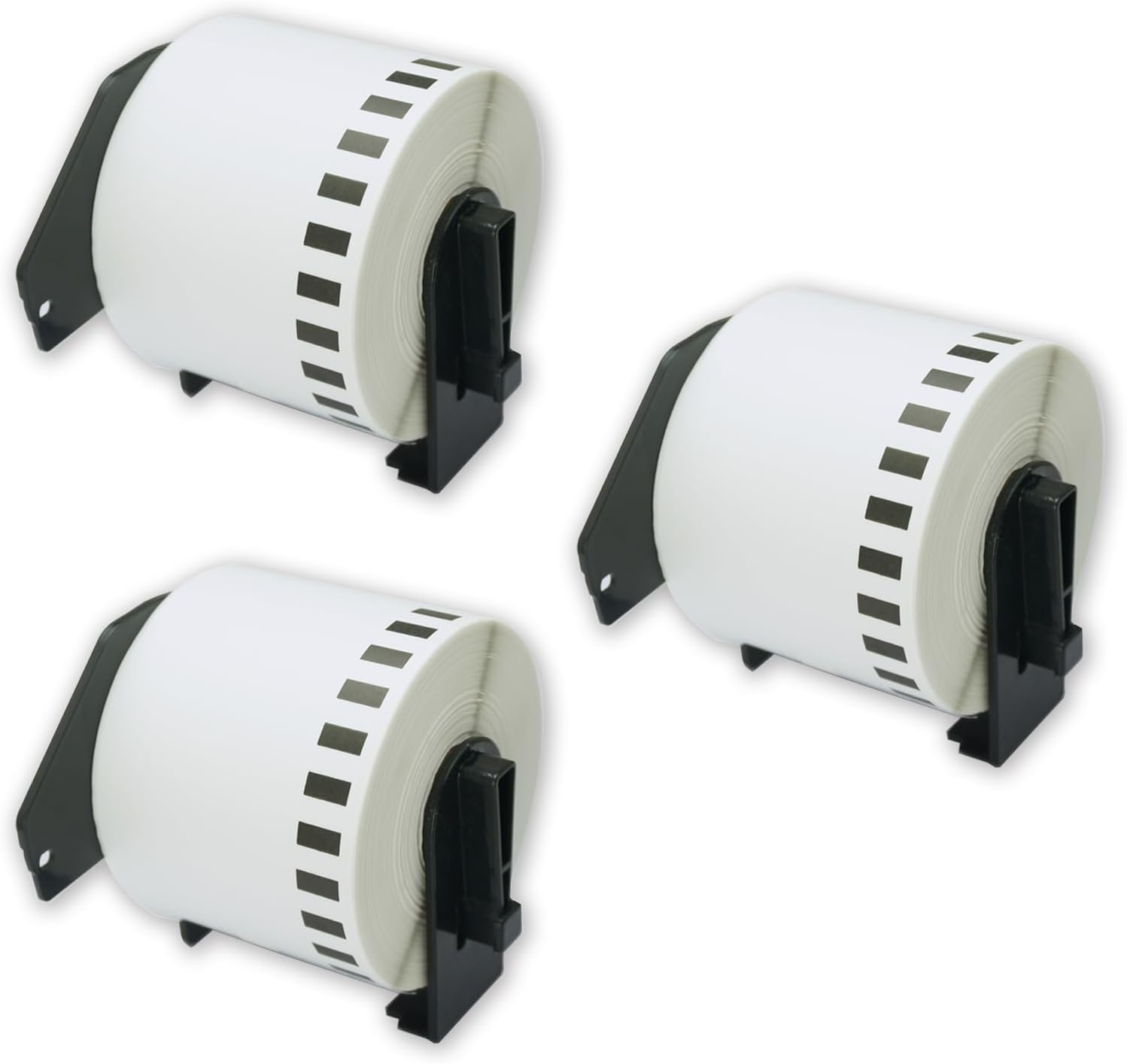 BETCKEY - 3 Rolls DK-22205 Labels, 62mm x 30.48m, 3 Continuous Length ...