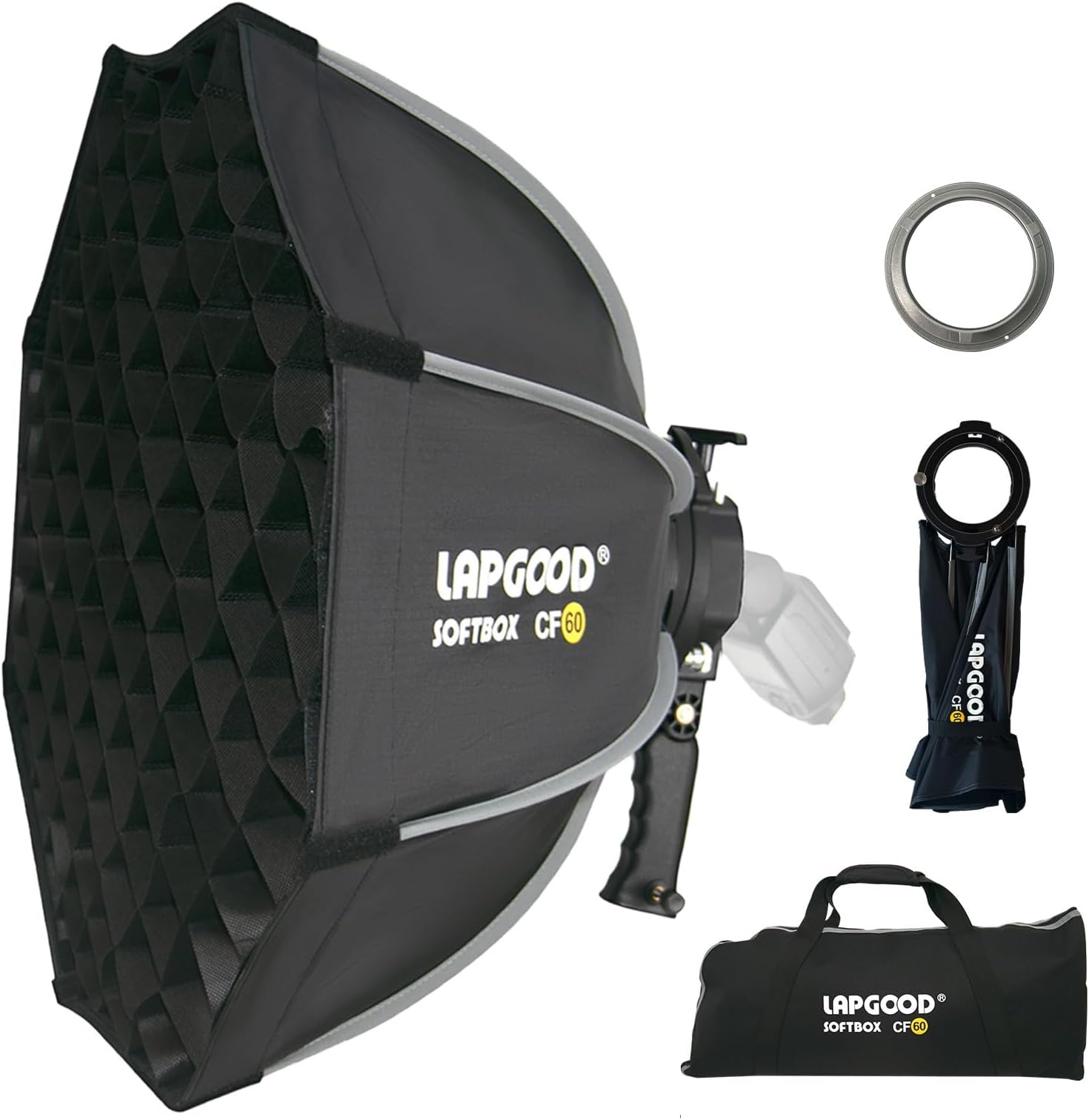 Amazon.com : Triopo 90cm / 35" Octagon Softbox w Speedlight Flash ...