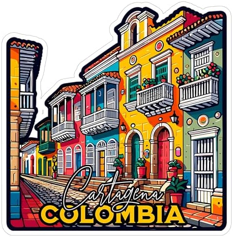 Amazon.com: Cartagena Colombia Sticker 4 Inch City Travel Souvenir ...