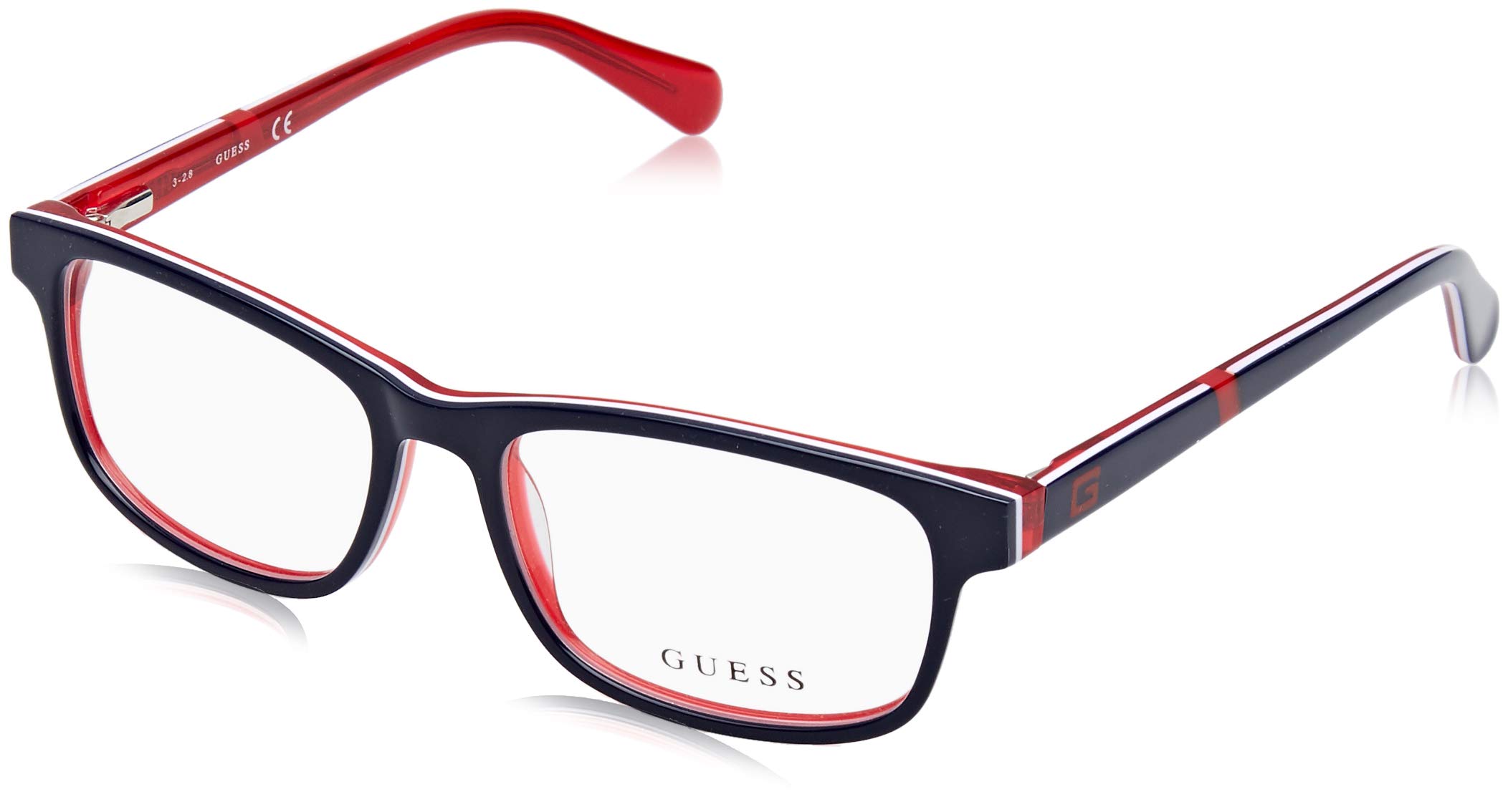 Buy Guess GU9179 Eyeglass Frames - Shiny Blue Frame, Shiny Blue Lenses ...