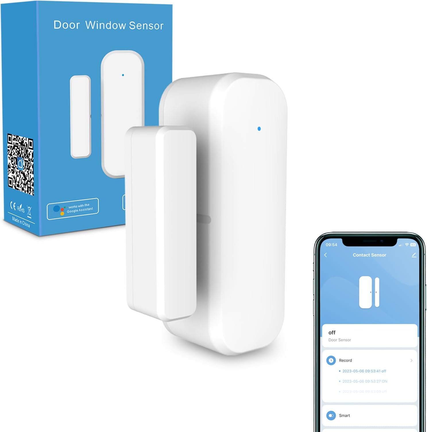 Amazon.com: Tuya Zigbee Door and Window Sensor, Wireless Mini Contact ...
