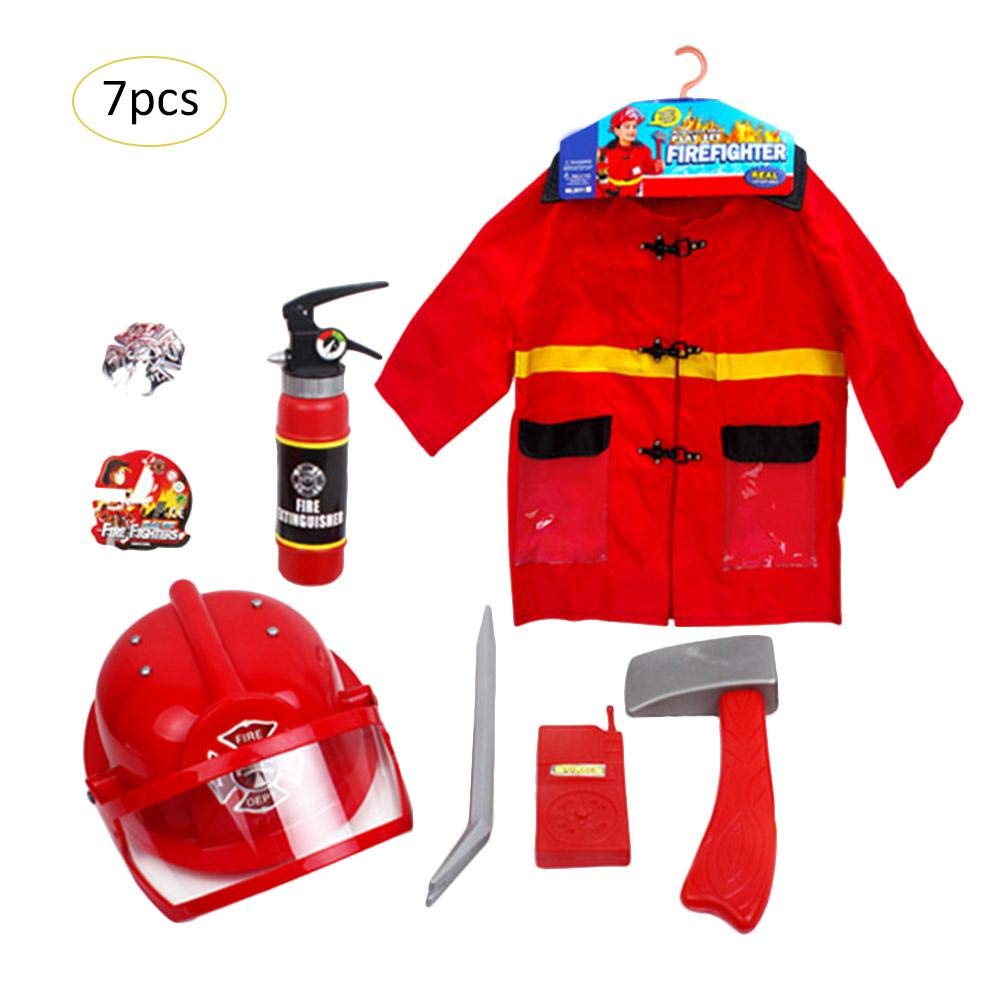 Buy Fire Chief Role Play Costume Dress-Up-（7pcs） Fire Chief Role Play ...