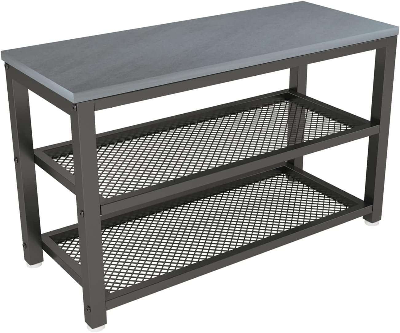 Amazon.com: Rooflare 3-Tier Metal Shoe Bench, Black, 32"L x 11.81"D x ...