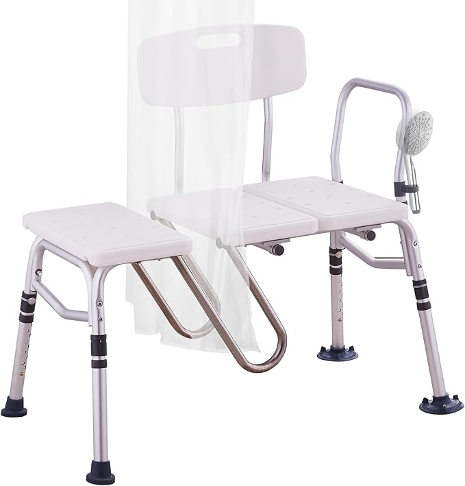 VEVOR Tub Transfer Bench, Adjustable Bathtub Transfer Bench with U ...