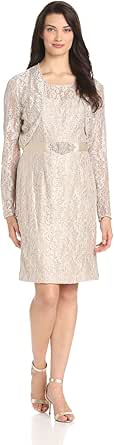 Amazon.com: Jessica Howard Women's 2pc Lace Jacket Dress : Clothing ...