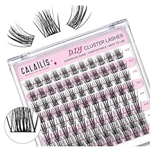 Amazon.com: CALAILIS Lash Clusters DIY Eyelash Extensions 0.3mm Super ...