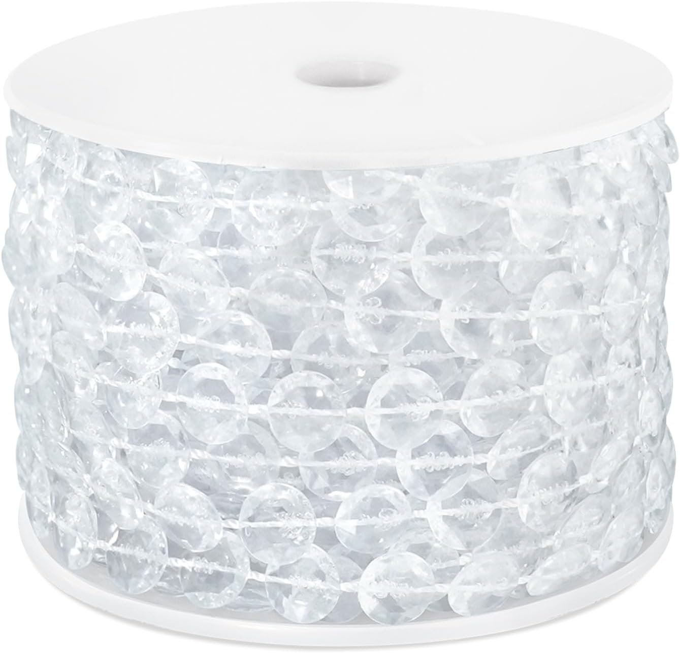 Amazon.com: 49FT Acrylic Crystal Garland, Clear Diamond-Shaped Crystal ...