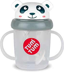 TUM TUM Tippy Up Free Flow Sippy Cup (No Valve), Sippy Cup for Toddlers, 200ml, BPA Free (Pip ...