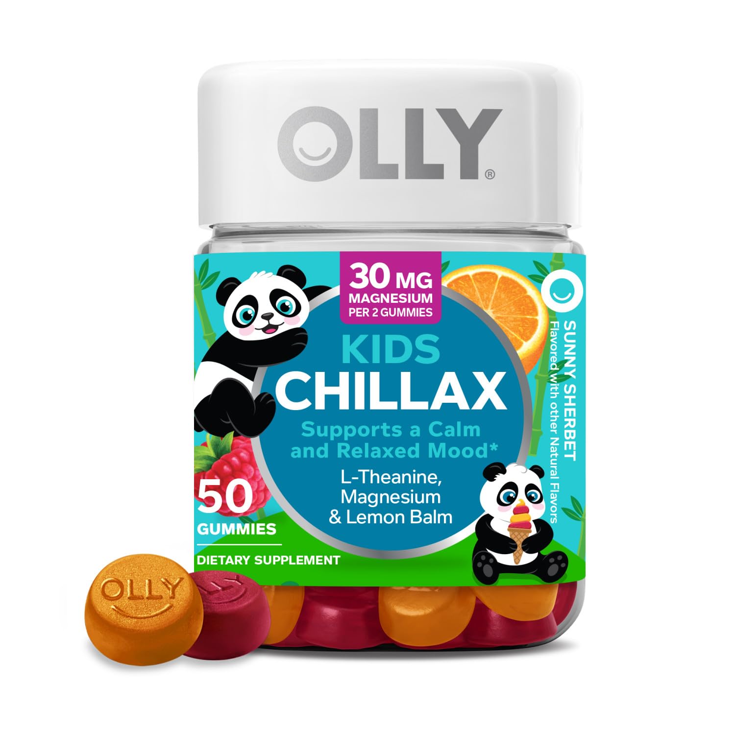 Amazon.com: OLLY Kids Chillax Gummies, L-Theanine, Magnesium, Lemon ...