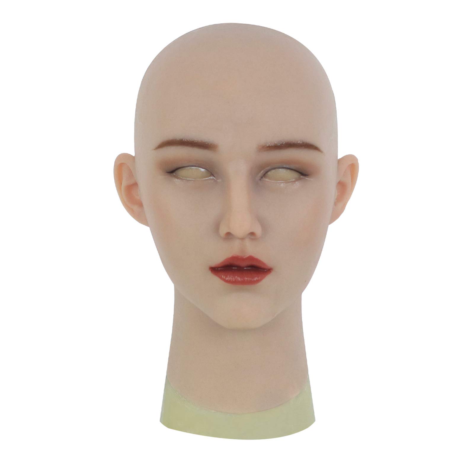 Roanyer The May Female Head Mask Fake Human Head Latex | Desertcart INDIA