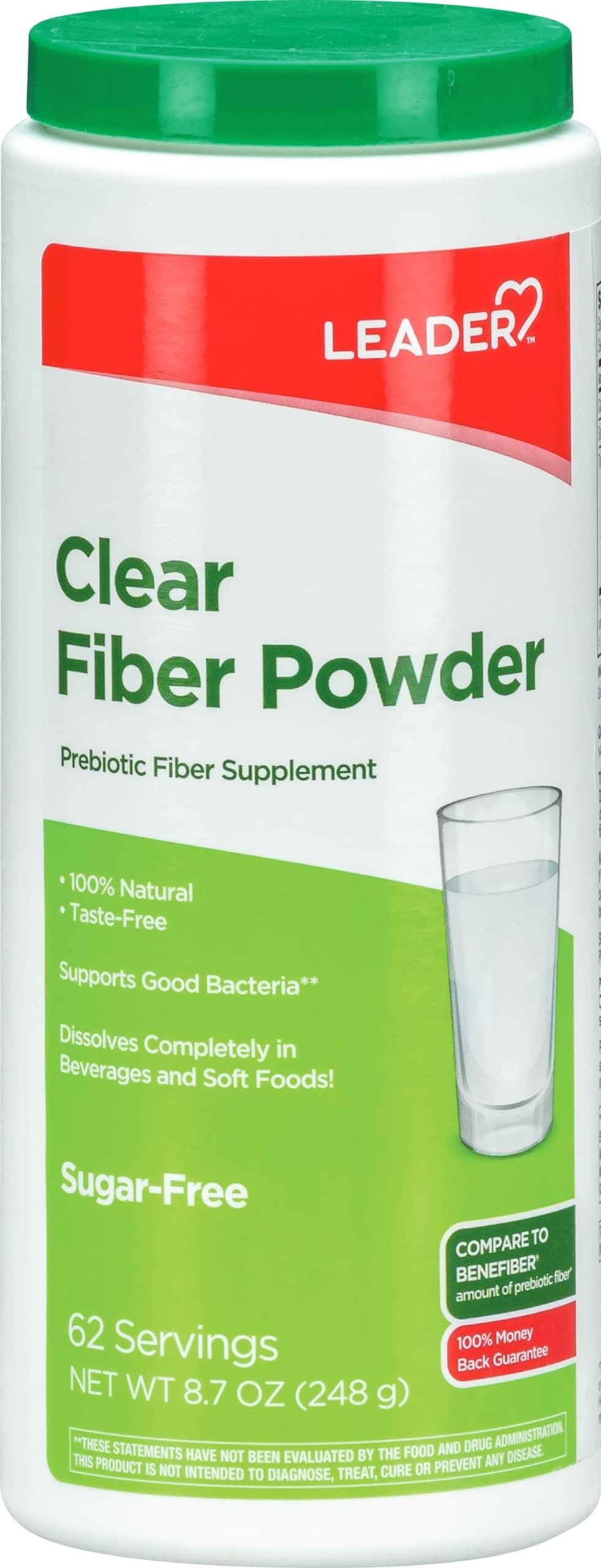 Amazon.com: Leader Prebiotic Fiber Supplement Powder for Digestive ...