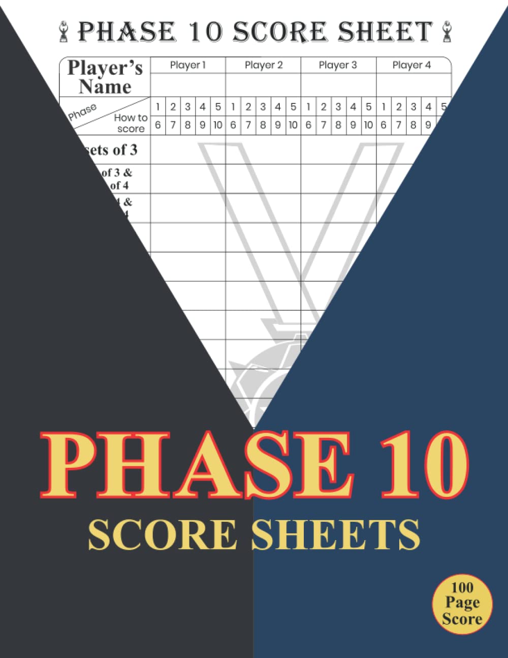 Buy Phase 10 Score Sheets: Amazing Designed Score Cards for ...