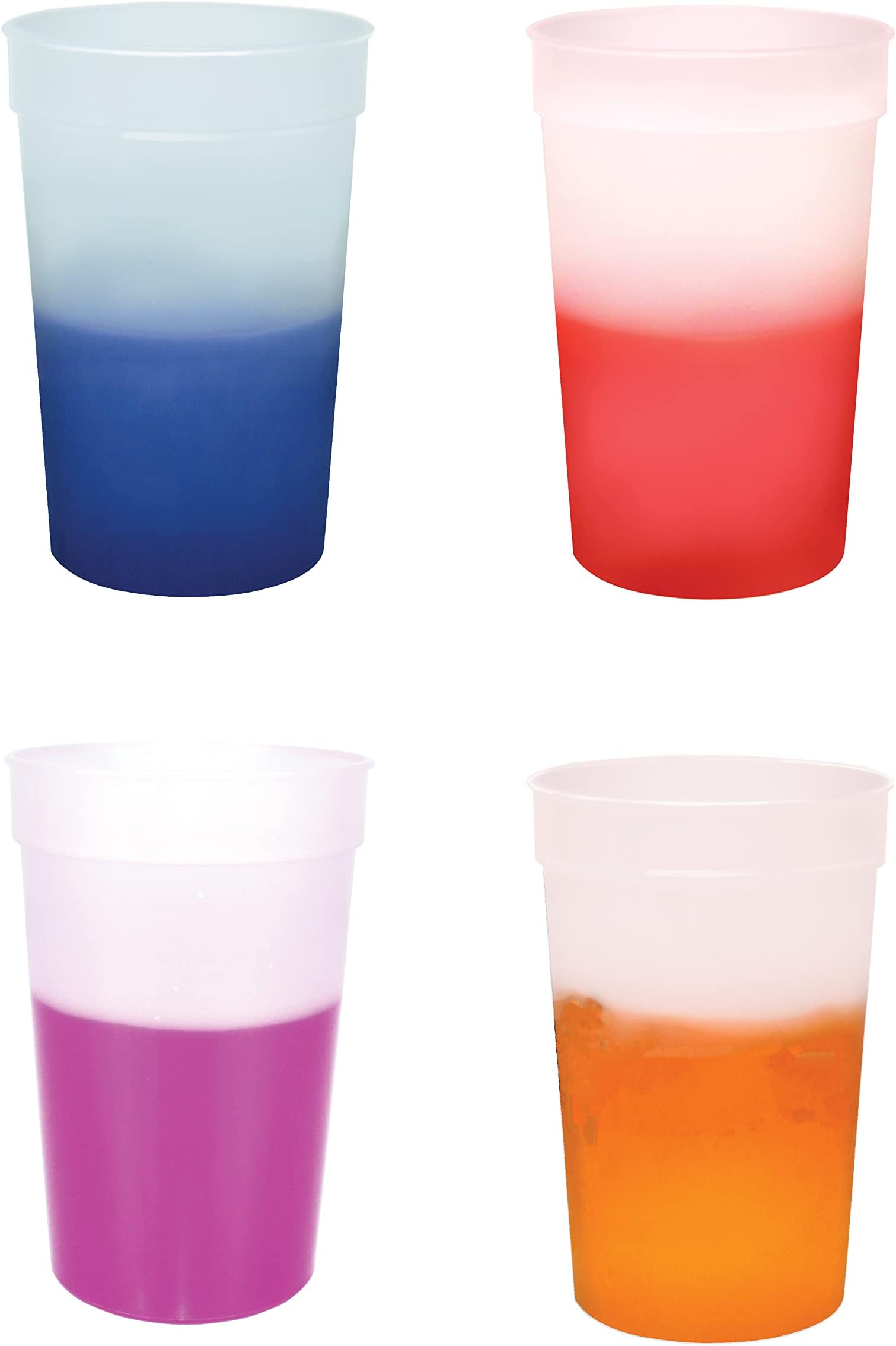 Amazon.com: 17oz Color Changing Stadium Cup, Durable plastic cups, BPA ...