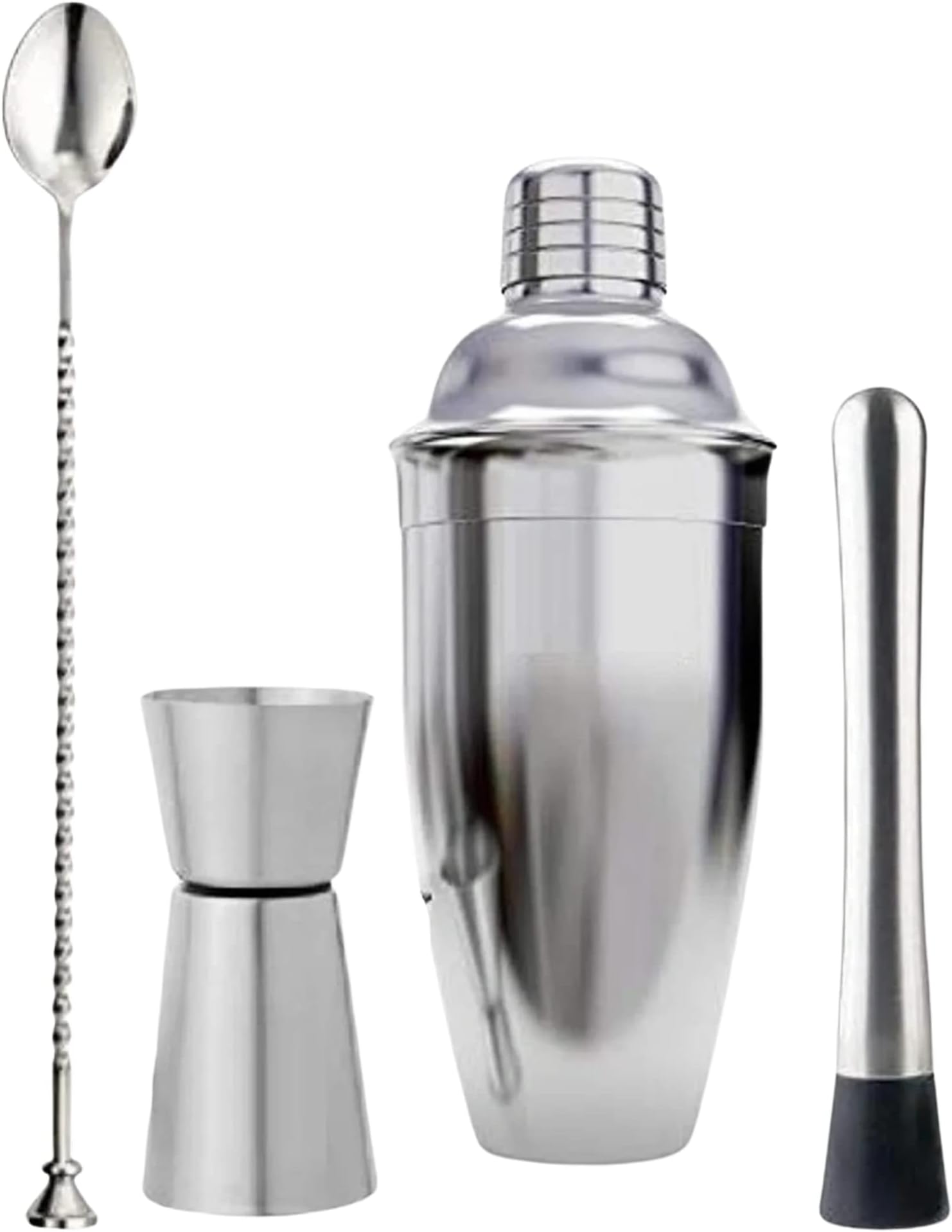 Buy SAKI Stainless Steel Cocktail Shaker Set | Premium Cocktail Shaker ...