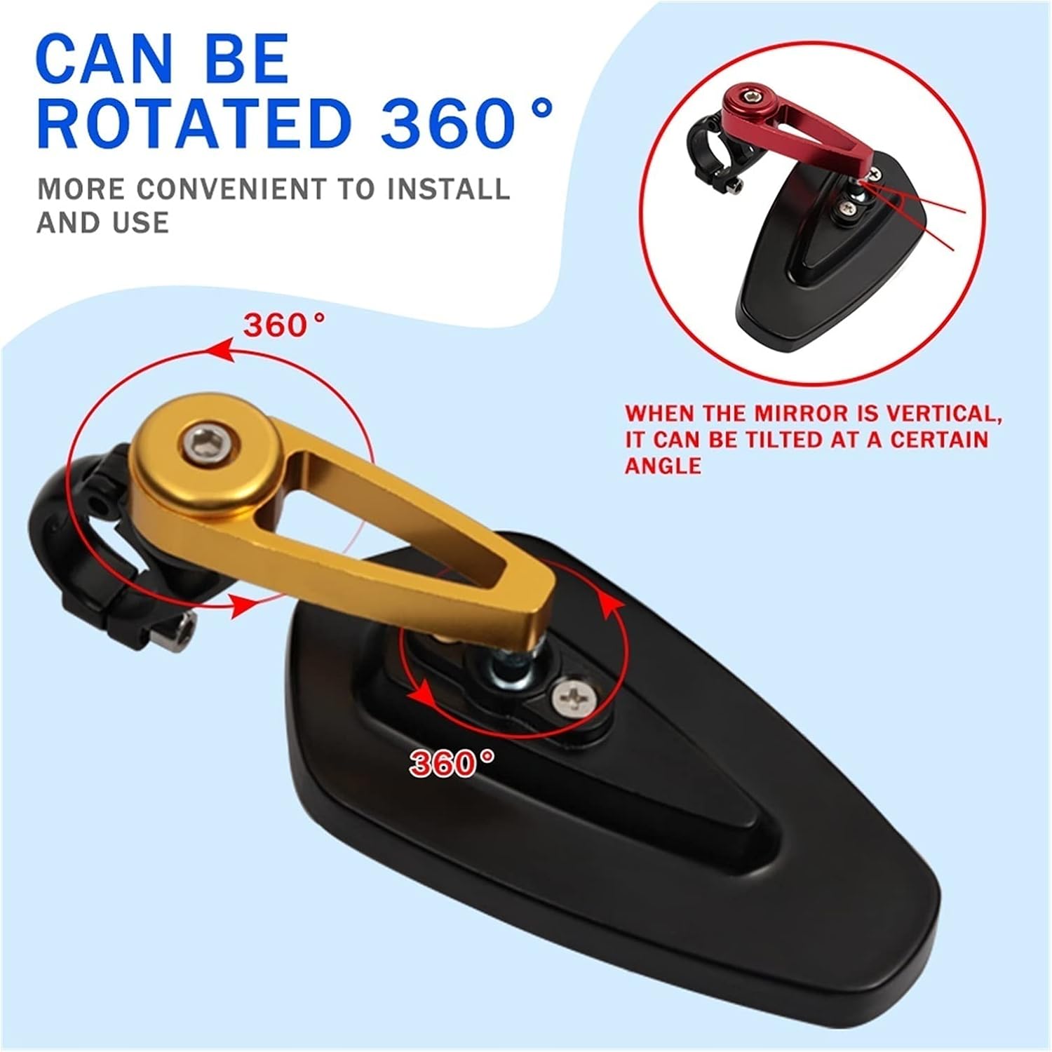 Motorcycle Mirrors For YAMAHA MT01 MT03 MT10 MT 07 YZF R125 R15 R1 Tmax ...