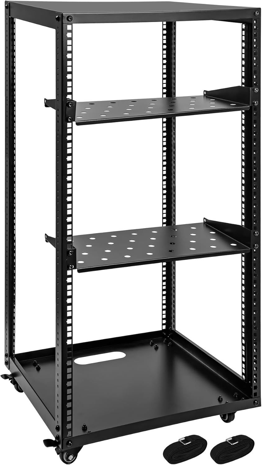 Amazon.com: Eastrexon 20U Server Rack, Network Rack w/Two Rack Shelves ...