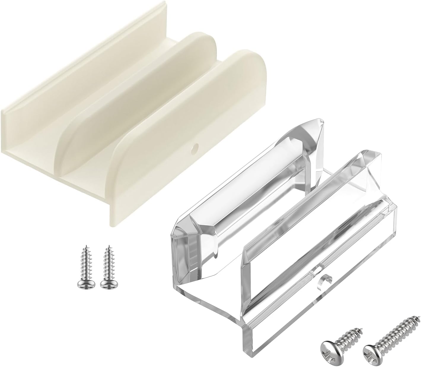 Amazon.com: M6219 Sliding Shower Door Bottom Guide & Clear Acrylic Bottom Guide with Screw for ...