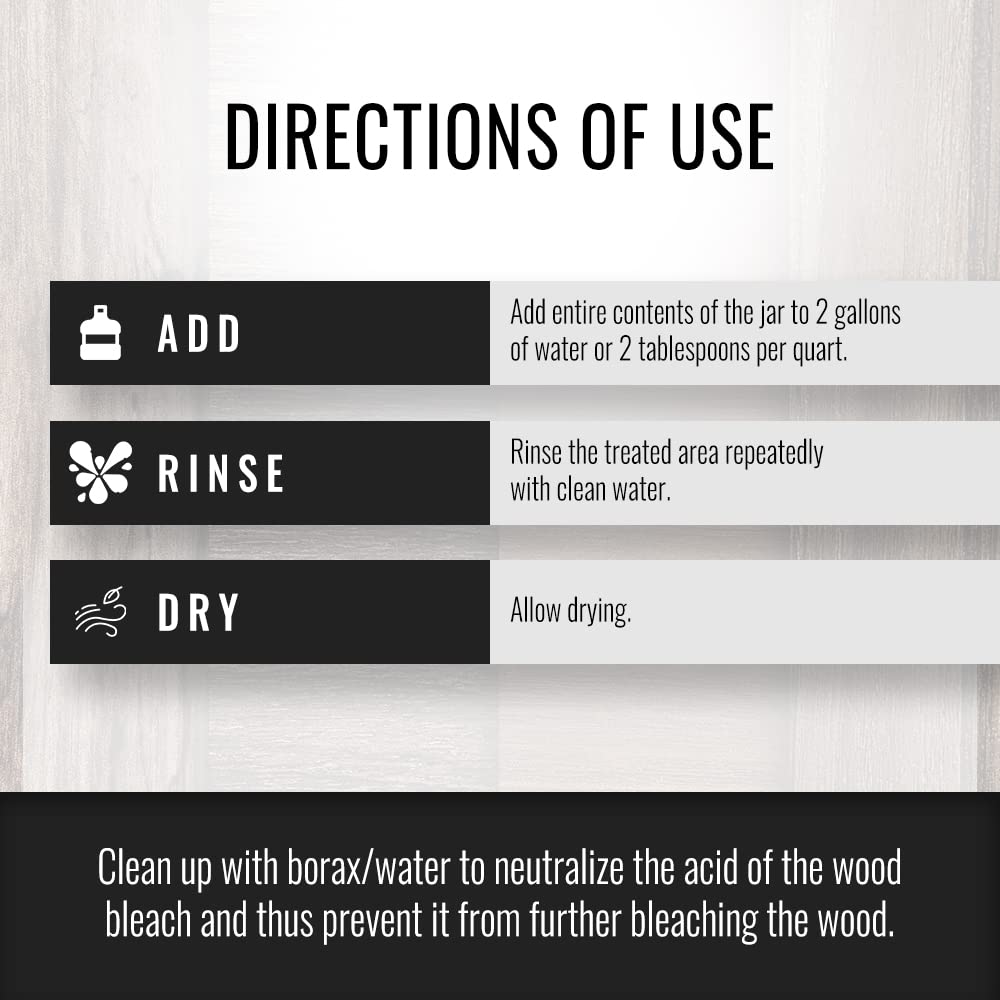 Snapklik.com : Oxalic Acid Wood Bleach, Iron Remover, Wood Rings Stain ...