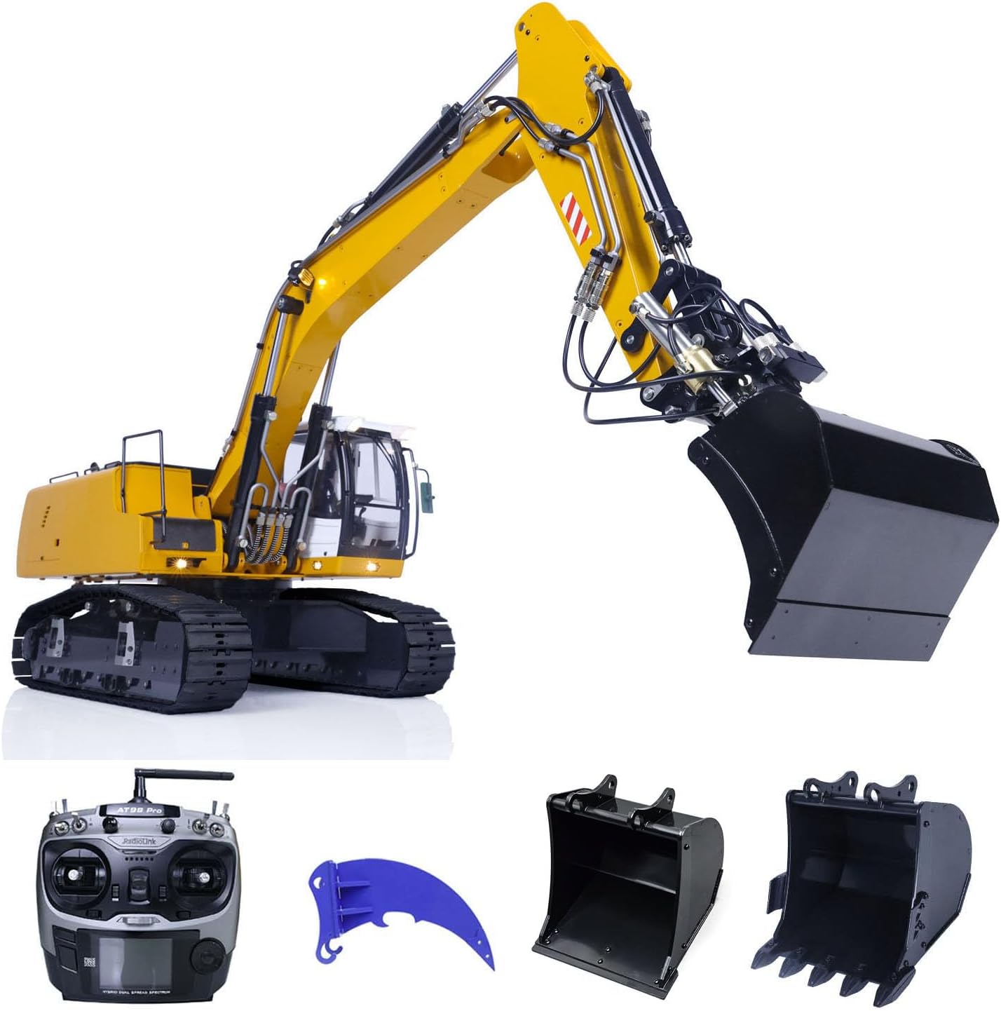 Amazon.com: TOUCAN RC HOBBY 1/14 946 9Ch Tracked RC Hydraulic Excavator ...