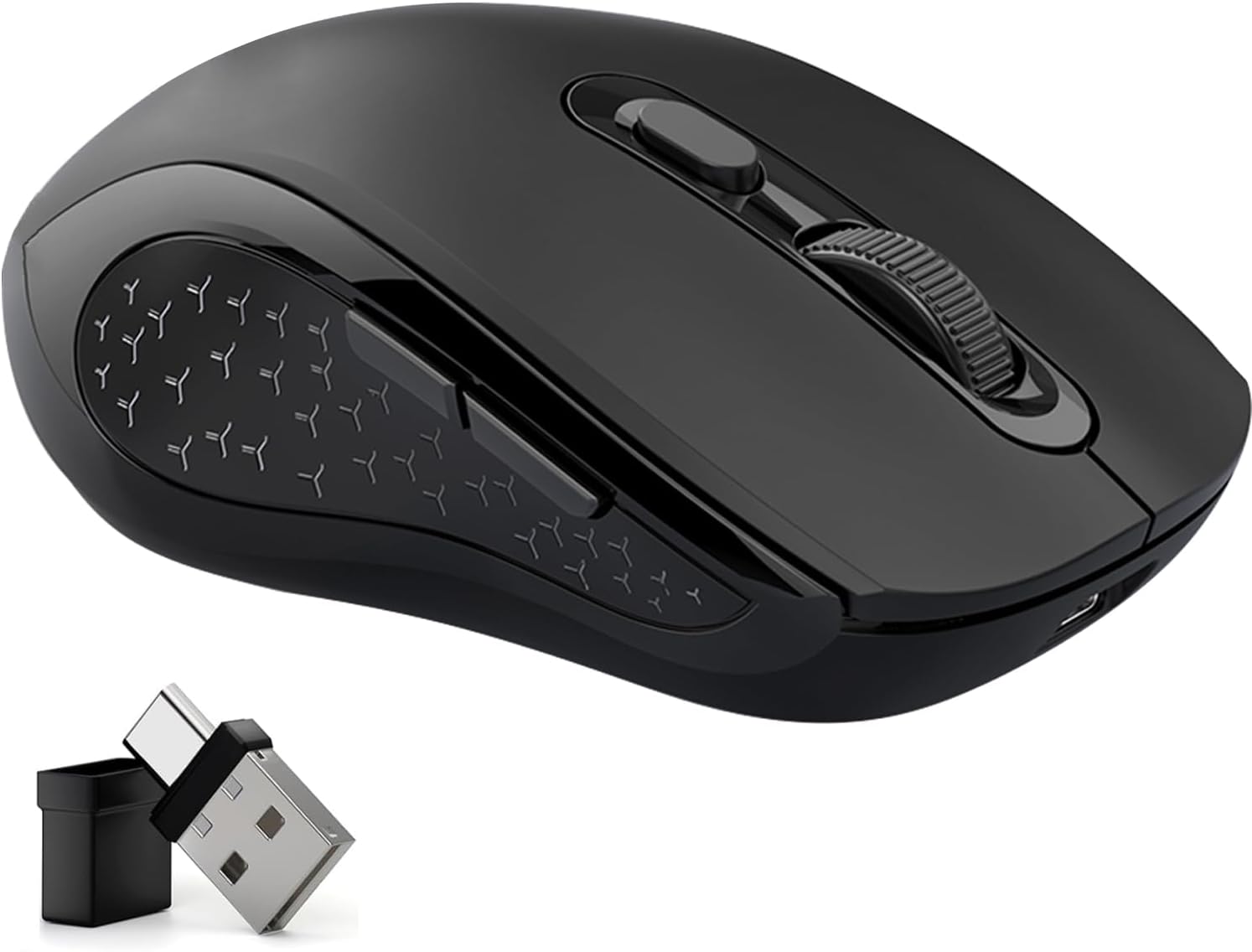 Amazon.com: oukpatee Computer Mouse for PC-Rechargeable 2.4GHz Optical ...