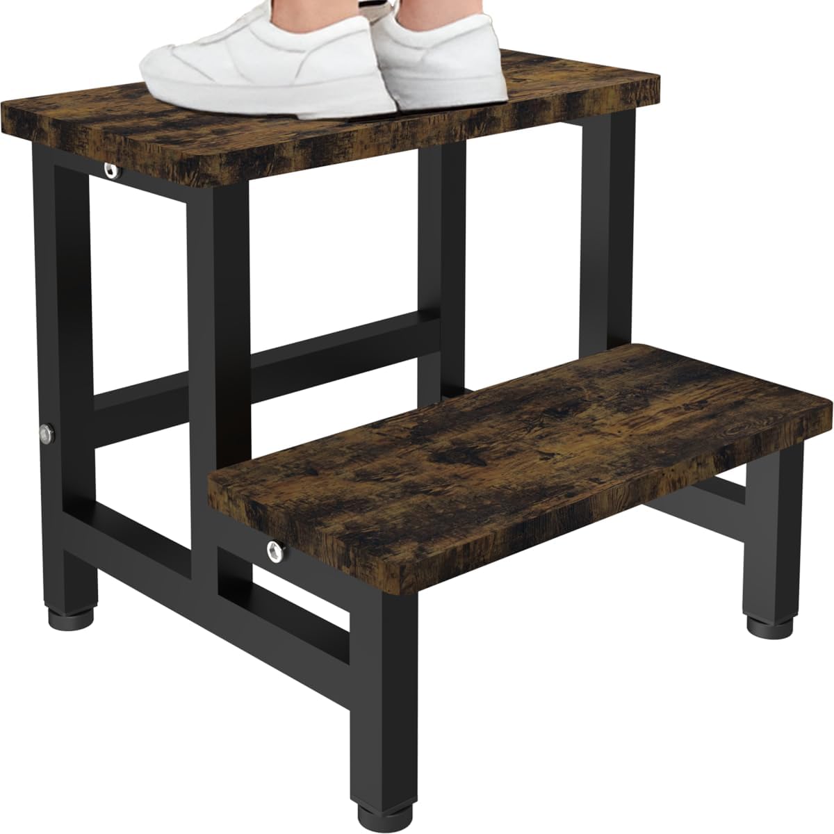 Amazon.com: Tigerden Wooden 2 Step Stool for Toddlers Kids and Adults ...