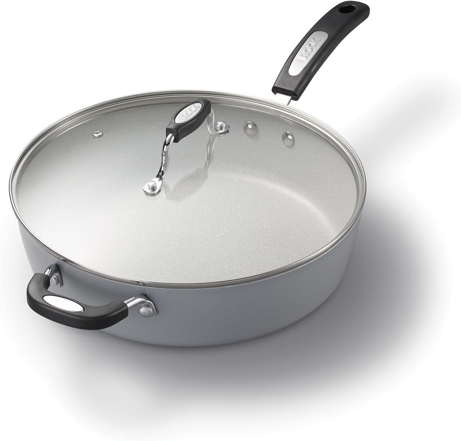 Starfrit The Rock Terra 30cm (12'') Ceramic Non-Stick Deep Fry Pan with ...