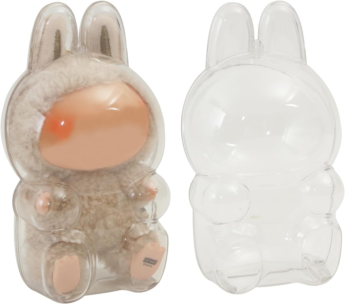 Amazon.com: Transparent Keychain Protector for Labubu Plush Figures ...