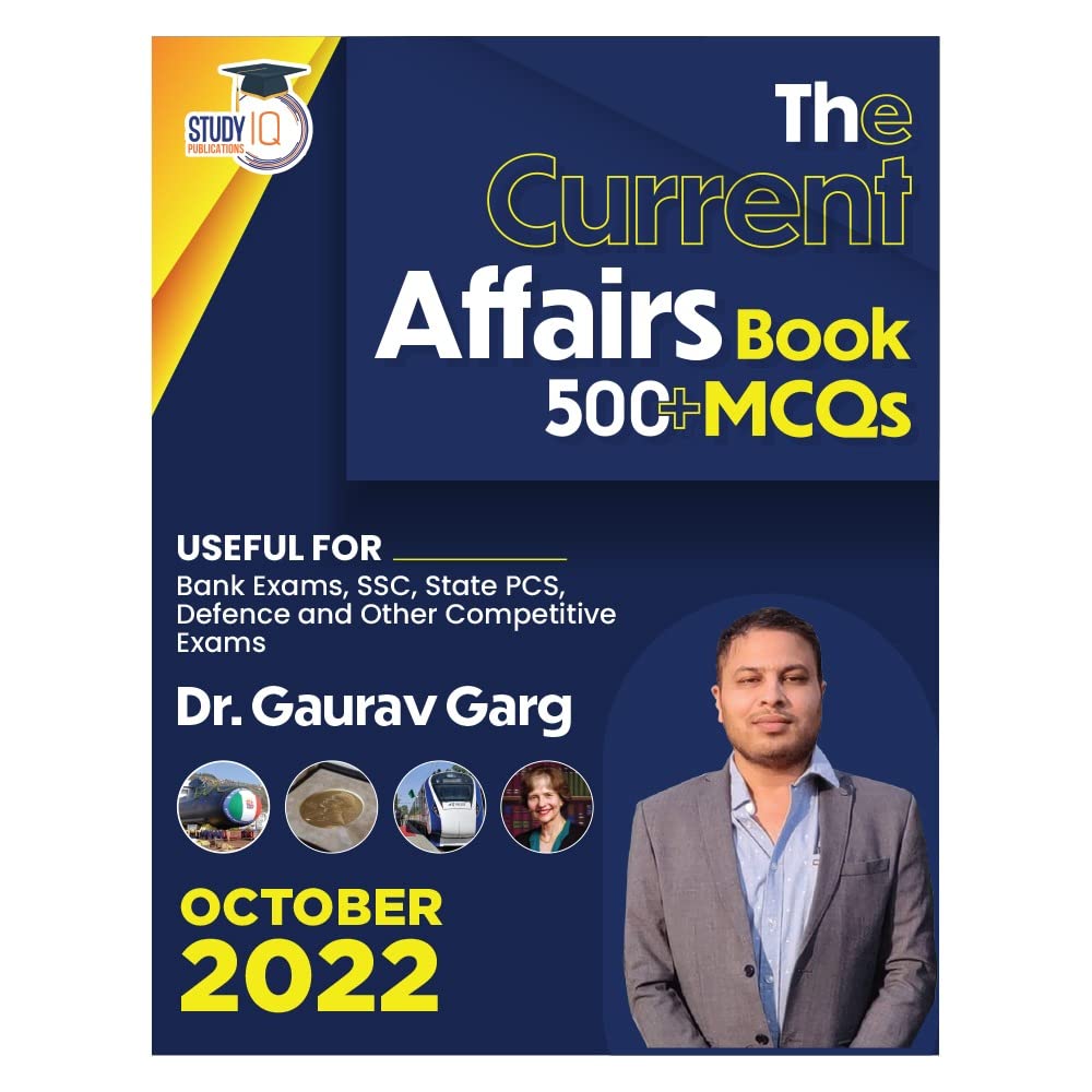 Buy 500+ MCQ's Current Affairs Book October 2022 By Dr. Gaurav Garg ...
