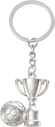 TRIXES Silver Soccer Boot and Trophy Keychain - Accessoire Coupe du ...