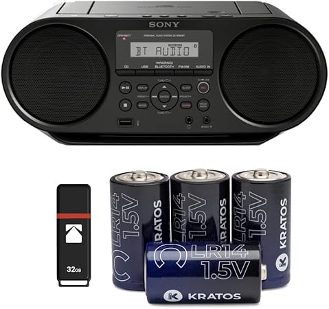 Amazon.com: Sony ZSRS60BT CD Boombox with Bluetooth and NFC (Black ...