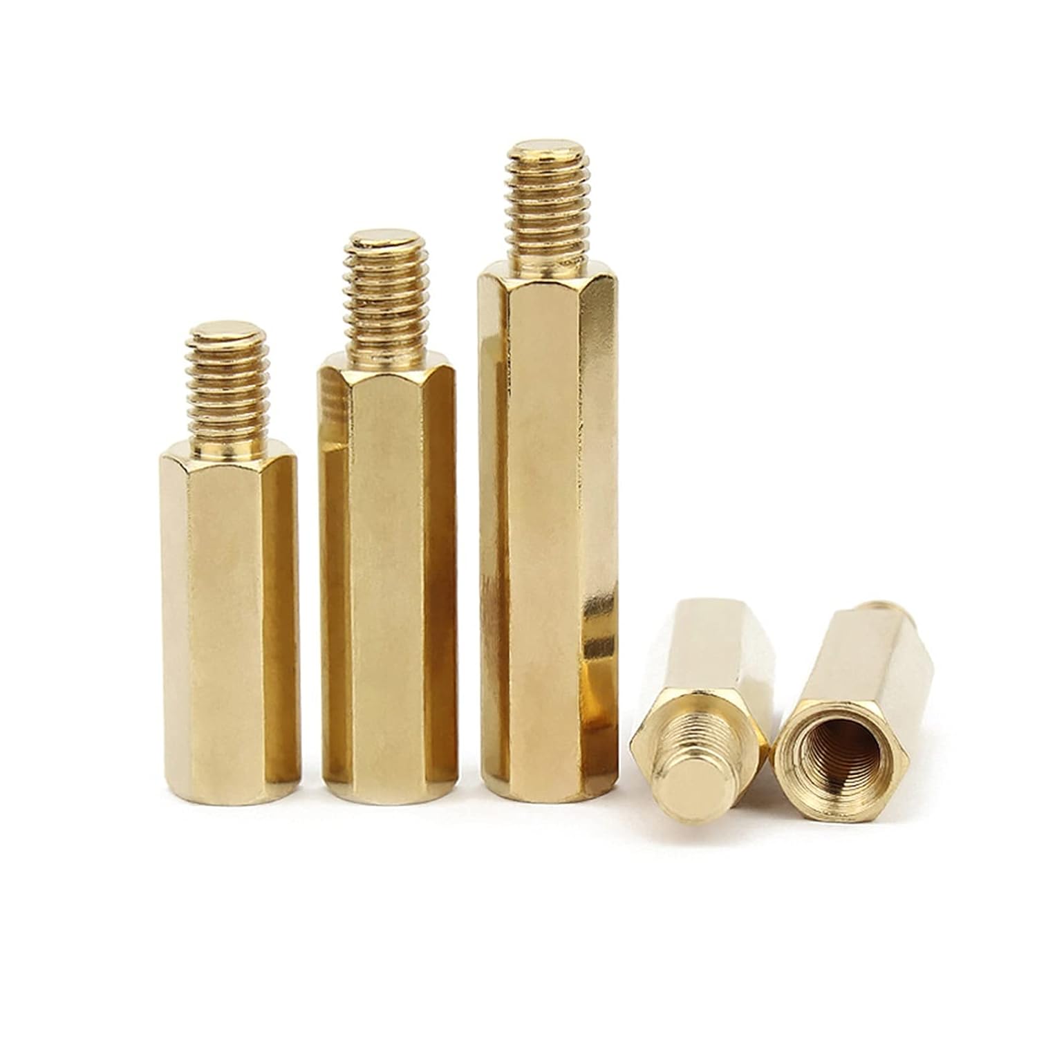 KHGWERO Single Head Hexagonal Copper Column M2 M2.5 M3 M4 Nut Standoffs ...