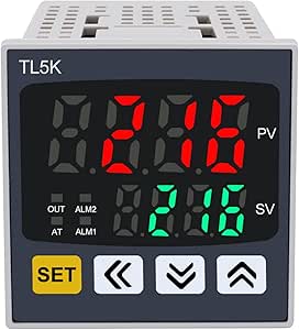 Amazon.com: 48x48 Tl5K PID Temperature Controller K E PT100 etc Input ...
