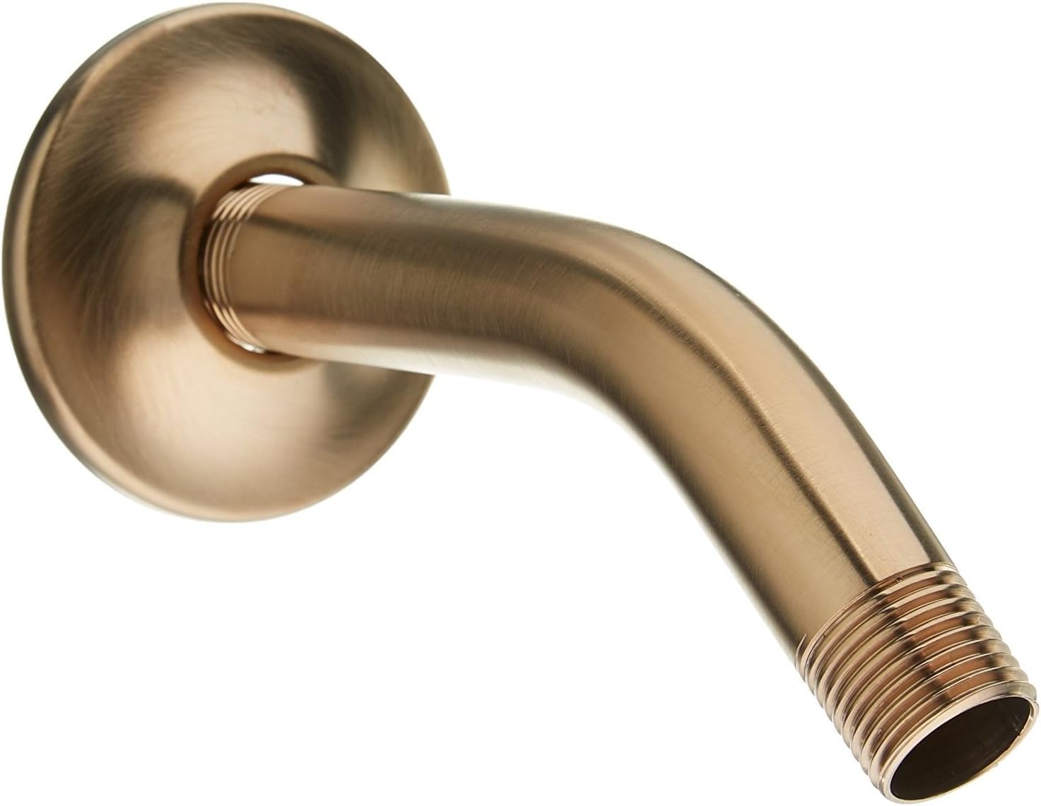 Delta Faucet U4993-CZ Wall Mounted Shower Arm and Flange, 6", Champagne ...