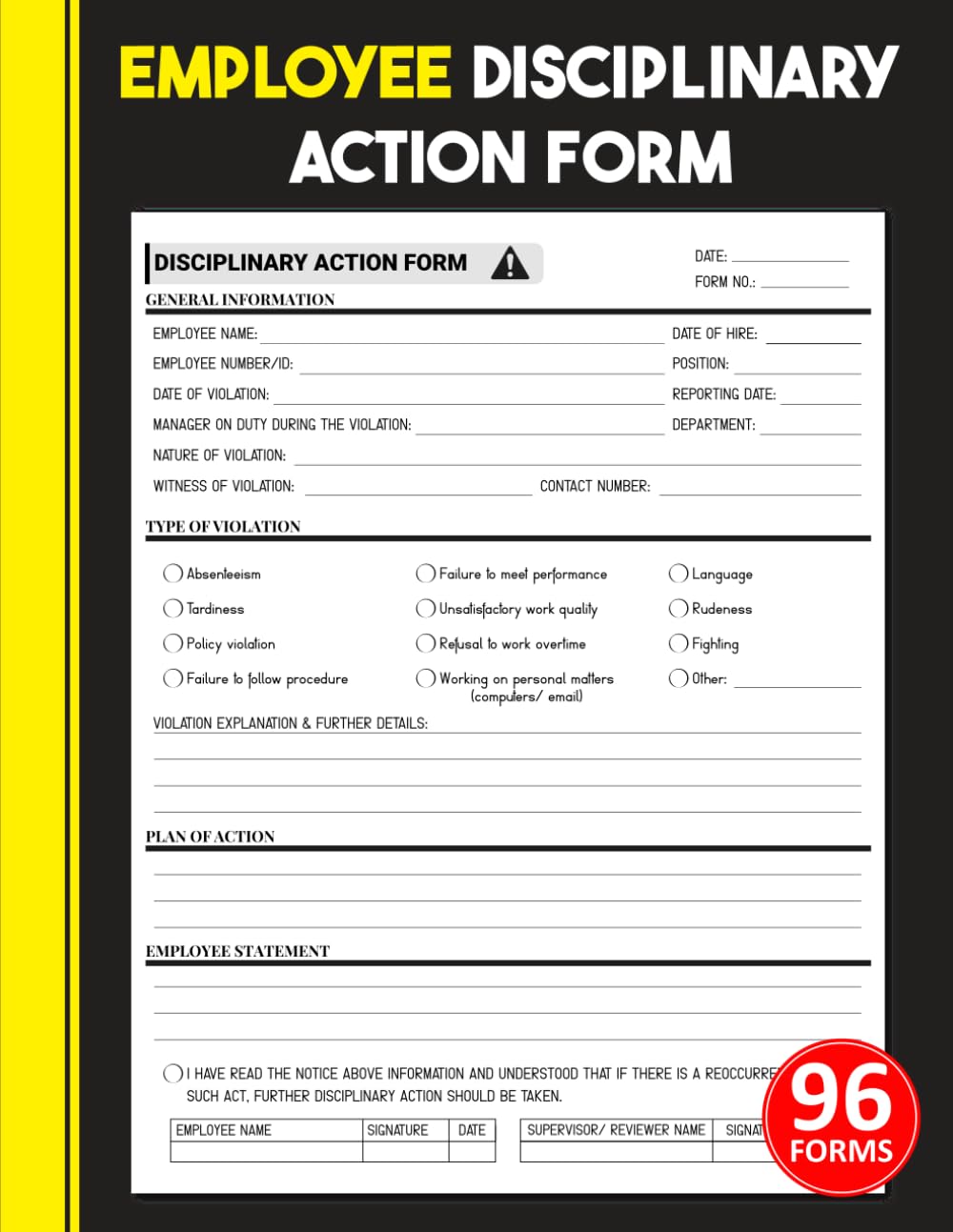 Employee Discipline Form