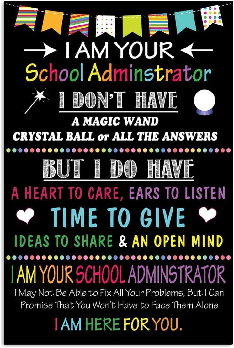 Amazon.com: I Am Your School Administrator Unframed Poster Or Framed ...