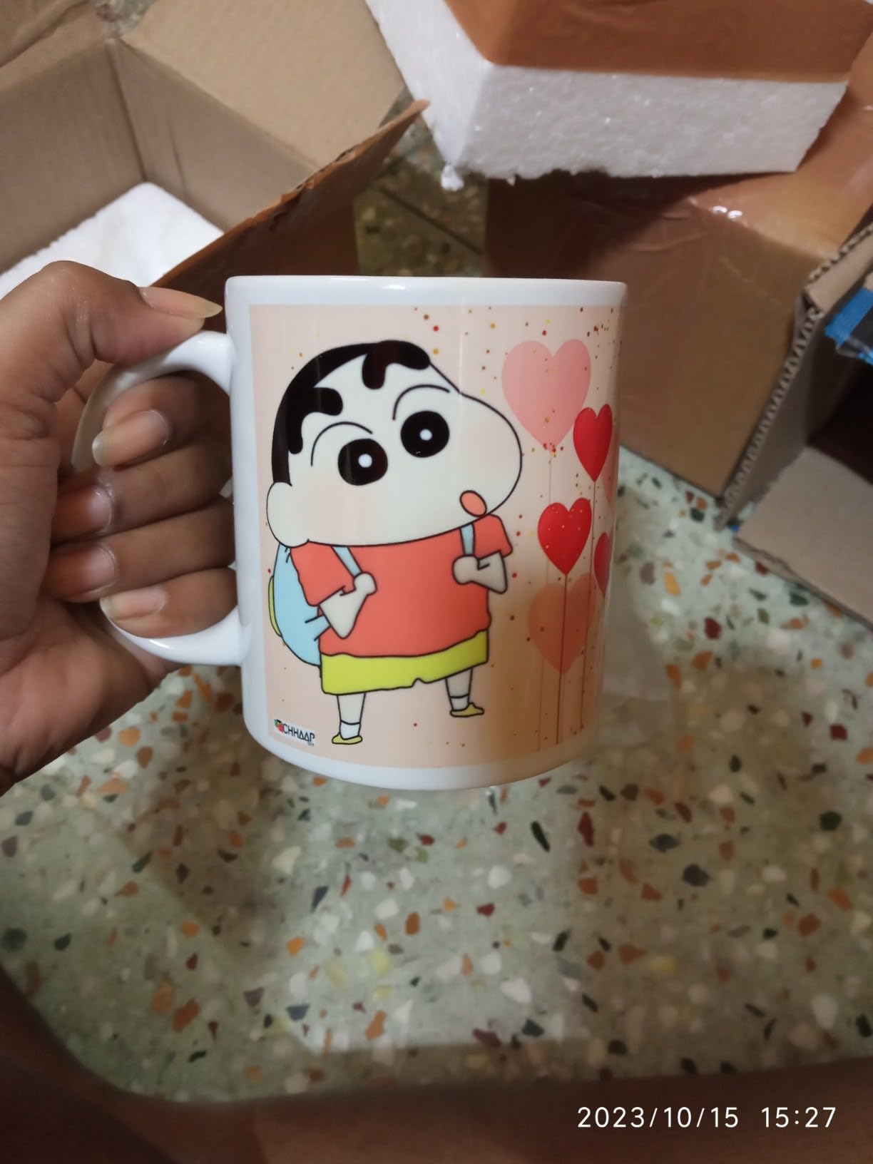 Buy Chhaap Shinchan Cartoon Mug Gift for Kids Brother Sister Son ...