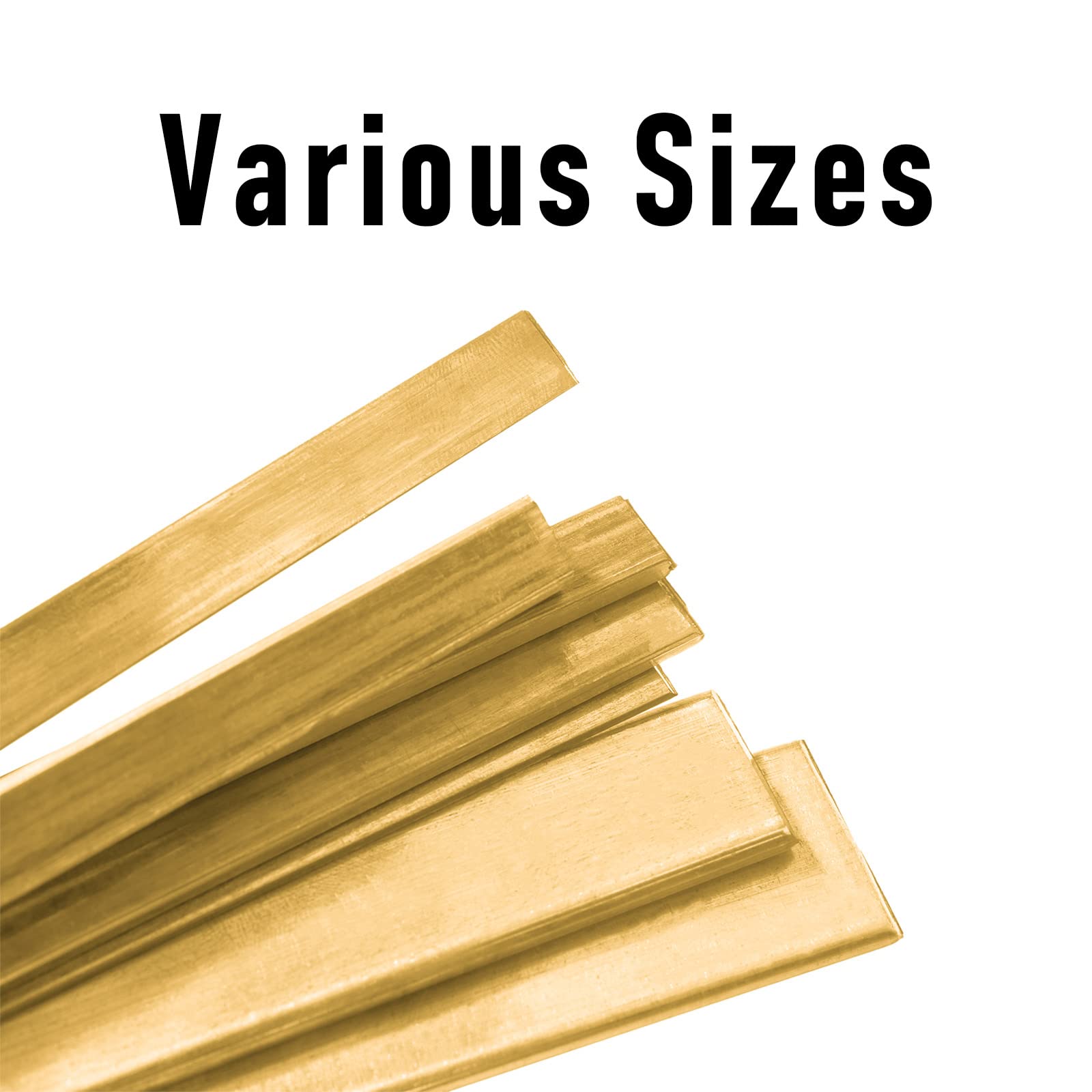 Snapklik.com : Tynulox 5/32 X 1 X 10 Brass Flat Bar, 6 Gauge Metal ...