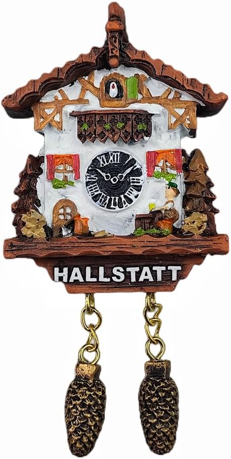 Amazon.com: Cuckoo Clock Hallstatt Austria Fridge Magnet Souvenir ...