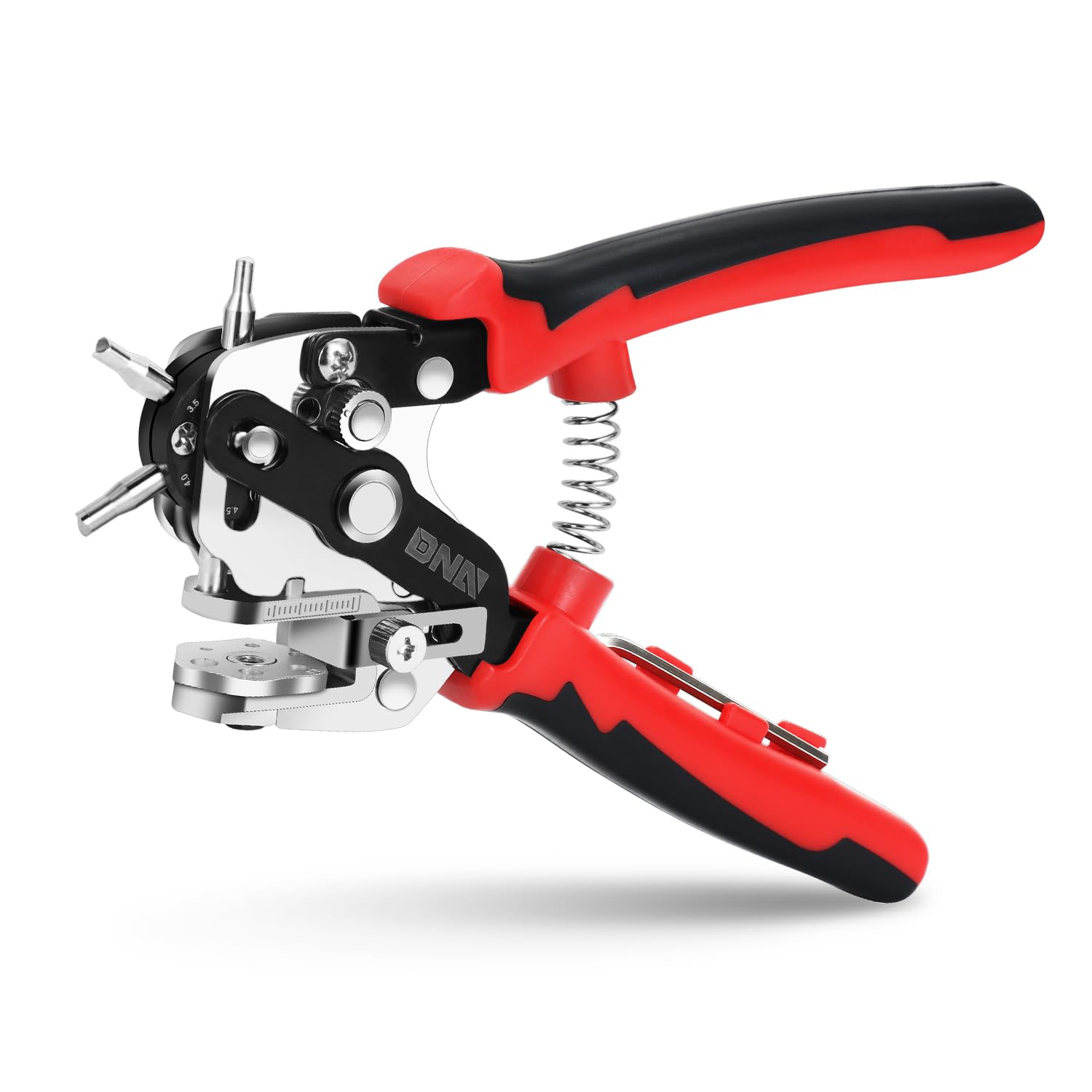 DNA MOTORING 6-in-1 Professional Heavy Duty Hole Punch, Multi Hole ...