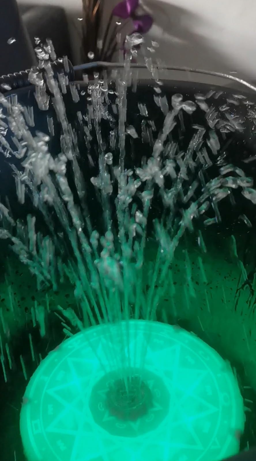 AMZtime USB LED Water Fountain Pump, Remote Control Floating Pond ...