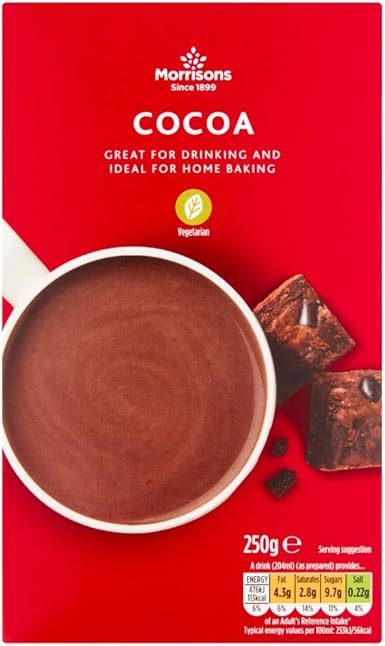Morrisons Cocoa Powder, 250g : Amazon.co.uk: Grocery