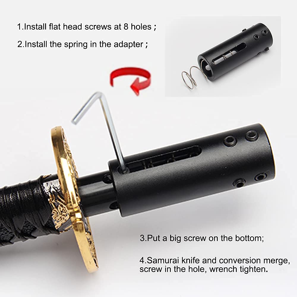 Snapklik.com : GSTP Katana Shift Knob Samurai Sword Universal For Automatic Cars